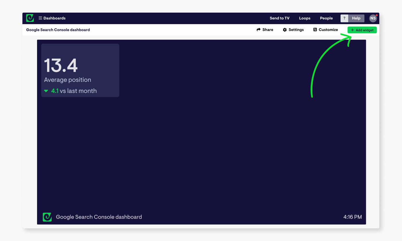 How to make a Google Search Console dashboard to monitor search KPIs | Geckoboard blog
