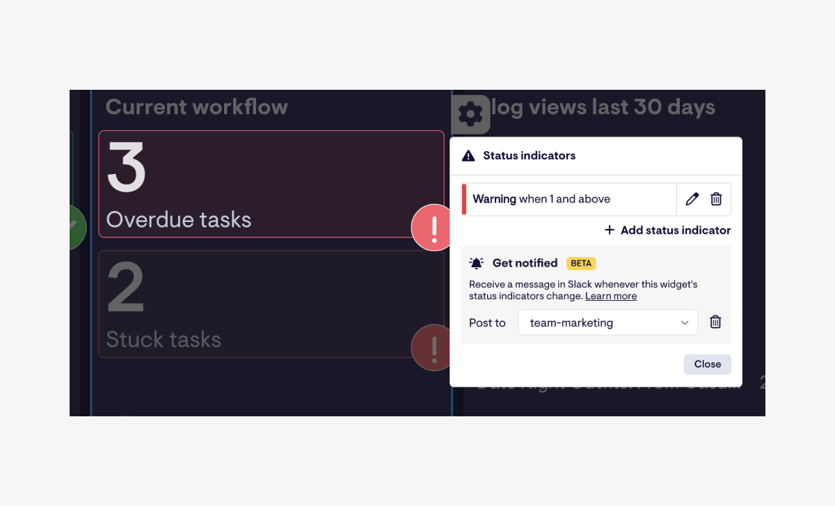 How to set up monday.com reports and alerts in Slack | Geckoboard blog