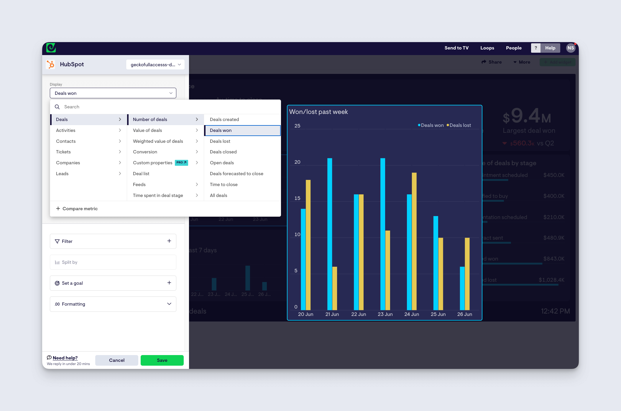 How to report on multiple HubSpot accounts | Geckoboard blog