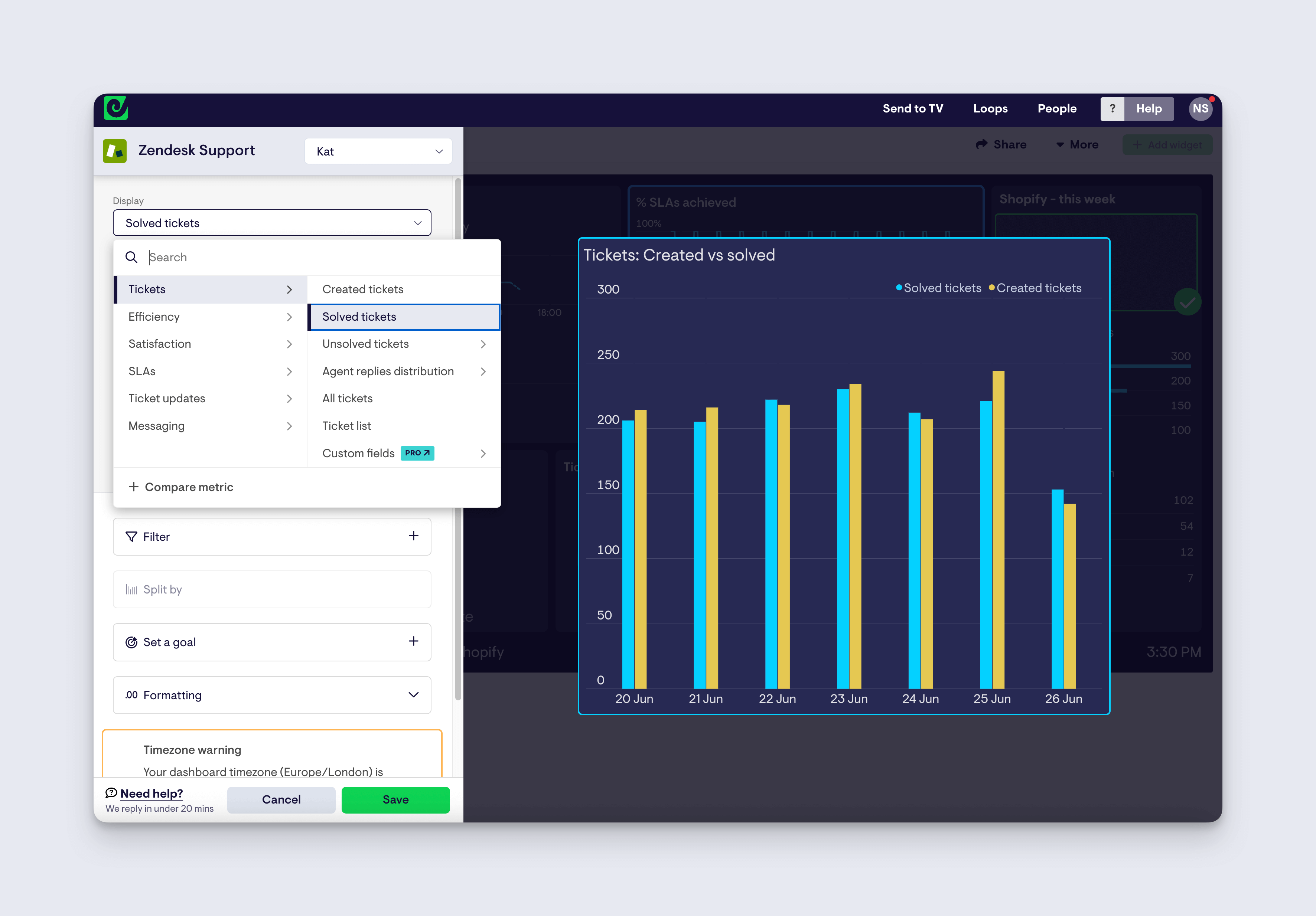 How to view real-time Zendesk reports on mobile | Geckoboard blog