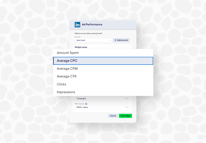 LinkedIn dashboards | No-code data sources | Geckoboard